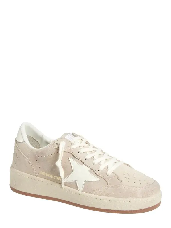 GOLDEN GOOSE Ball Star Low Top Sneaker - Light Beige/ Milk