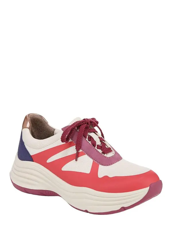 LIFESTRIDE Bzees Impulse Sneaker - Coral/ Blue