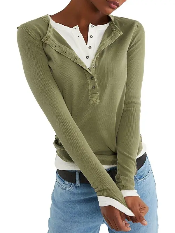 Free People Jamie Henley Top - Capulet Olive