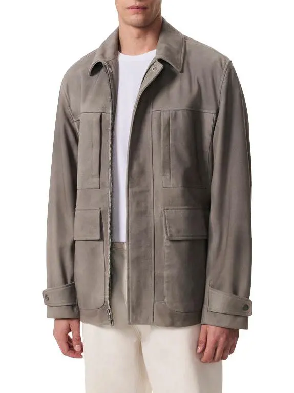 Rag & Bone Pace Suede Chore Jacket - Desert