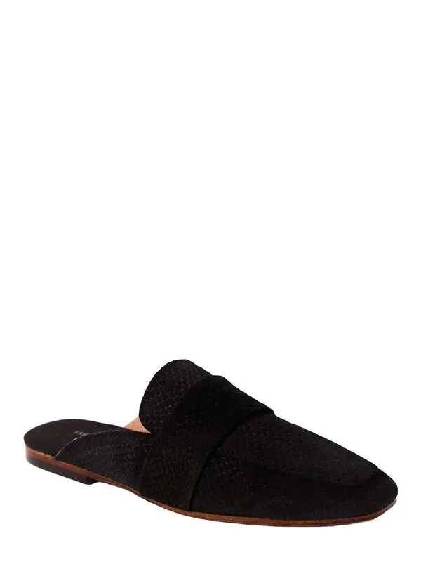 Free People At Ease Suede Loafer - Black Suede