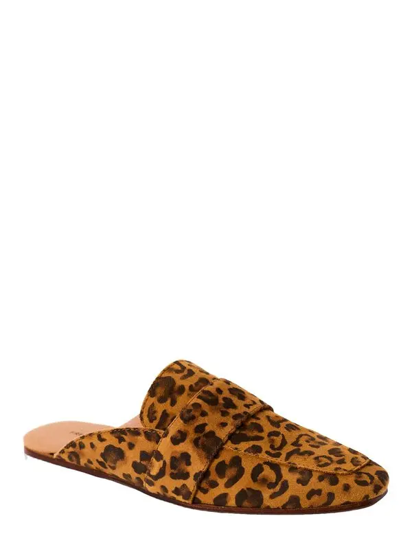 Free People At Ease Suede Loafer - Leopard Suede