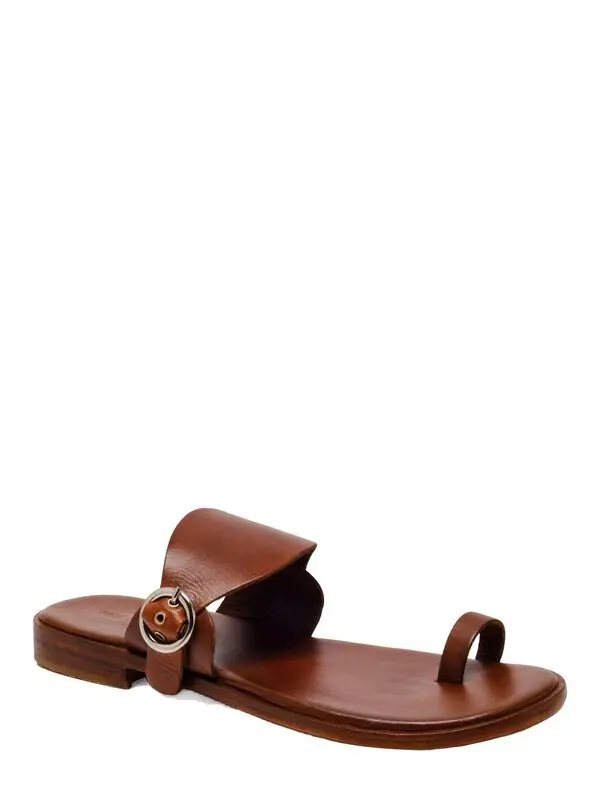 Free People Barcelona Toe Loop Sandal - Luggage Leather