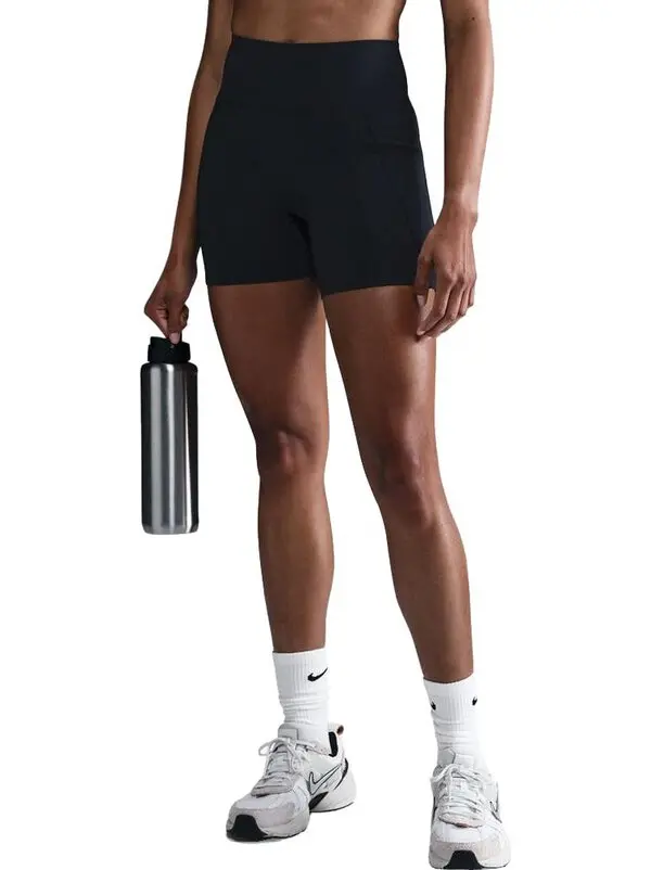 Nike Universa -support High-waisted 5-inch Pocket Biker Shorts - 010 010 Black/anthracite/black