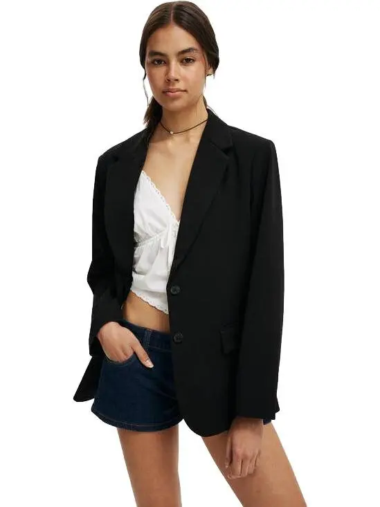 COTTON ON Lolita Suiting Blazer - Black