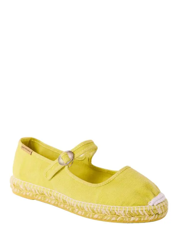Free People Oasis Mary Jane Espadrille - Washed Lemon