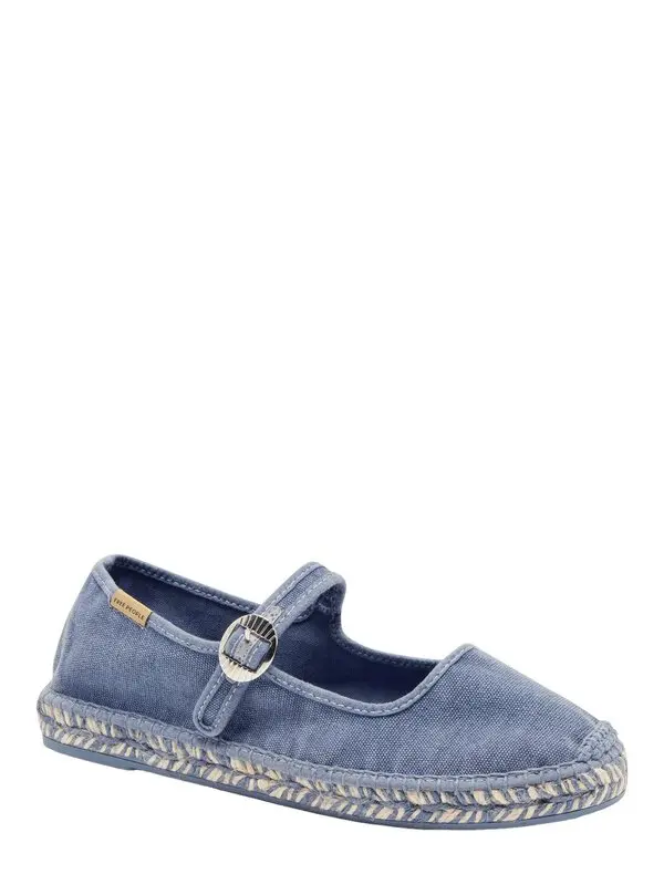 Free People Oasis Mary Jane Espadrille - Washed Nautical Blue