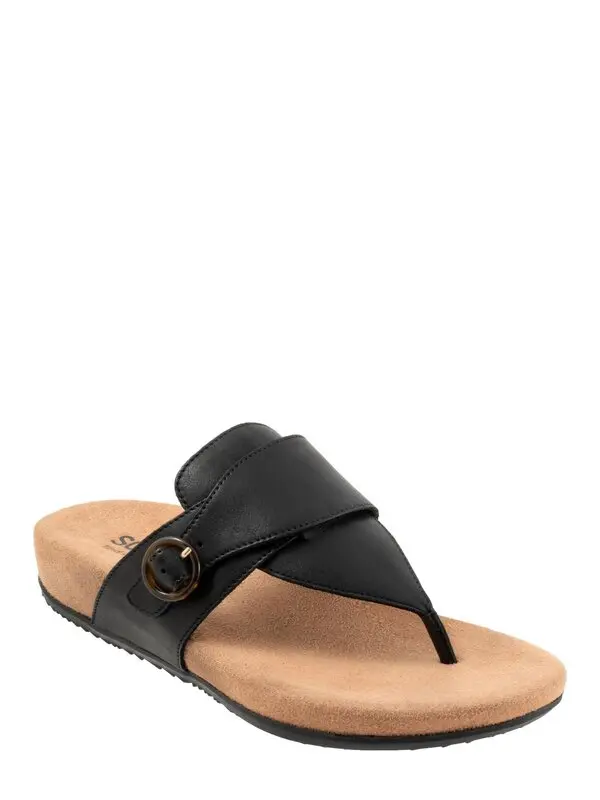 Softwalk Belize T-strap Sandal - Black
