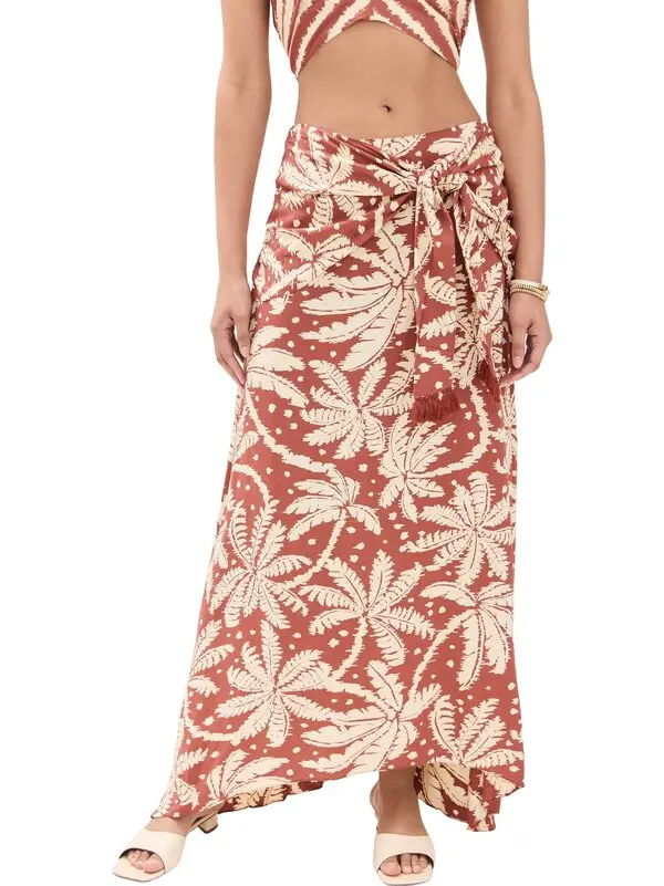 DRESS TO Crepe Skirt - Bahia Print