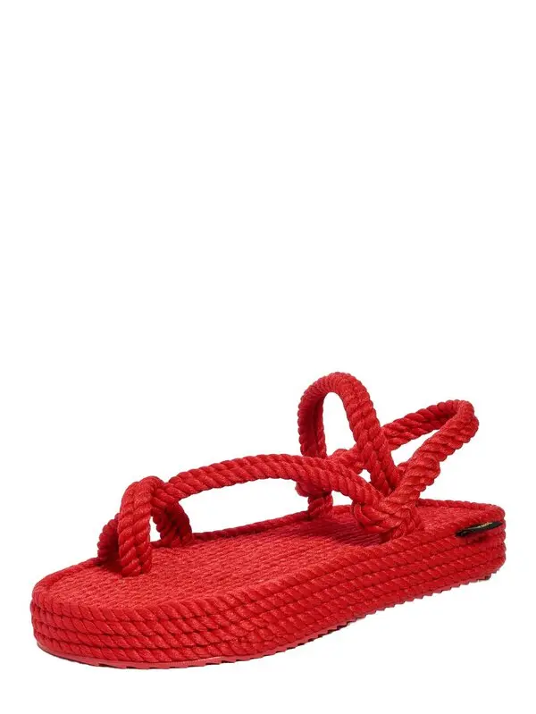 BOHONOMAD Hawaii Platform Sandals - Red