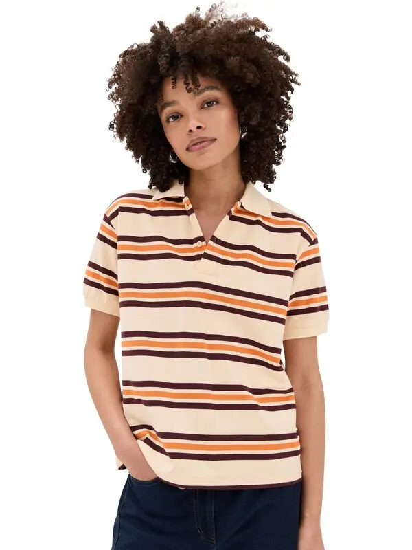 Lioness Leisure Polo - Orange Stripe