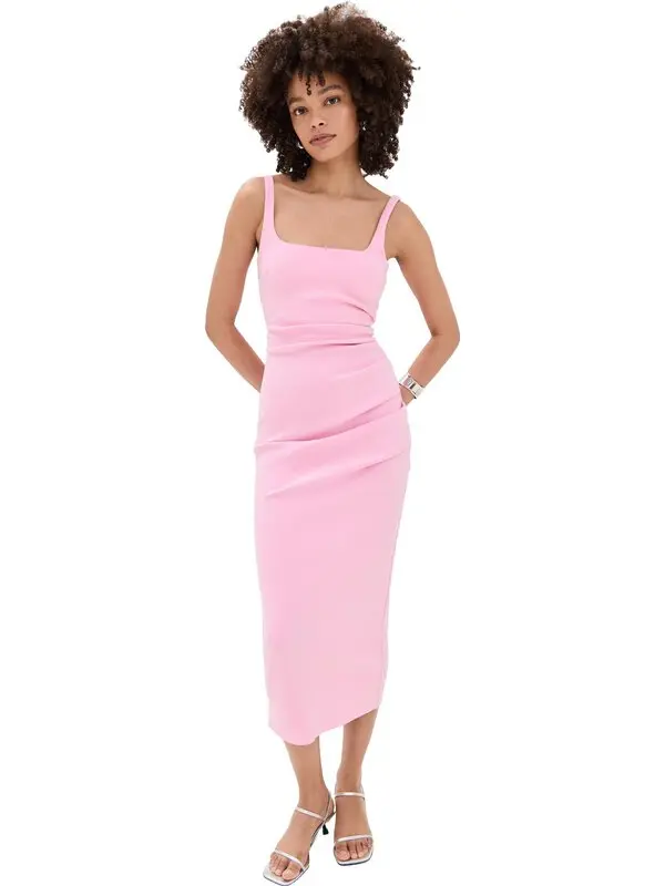 Bec & Bridge Karina Tuck Midi Dress - Orchid Pink
