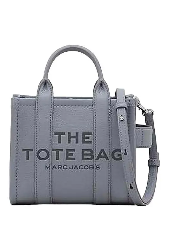 Marc Jacobs The Mini Leather Tote - Wolf Grey