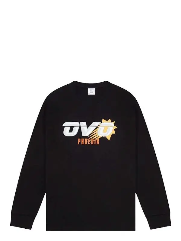OVO X Nba Phoenix Suns Longlseeve T-shirt - Black