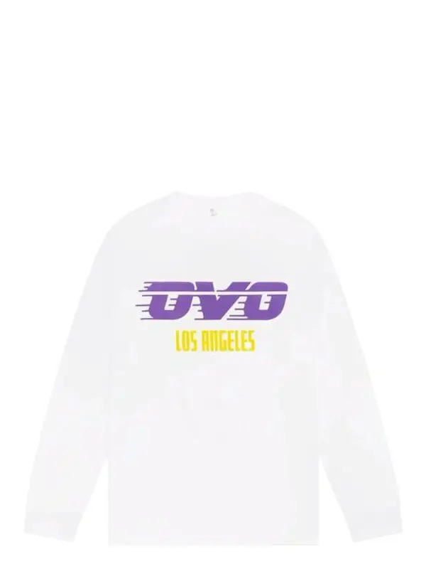 OVO X Nba La Lakers Longlseeve T-shirt - White