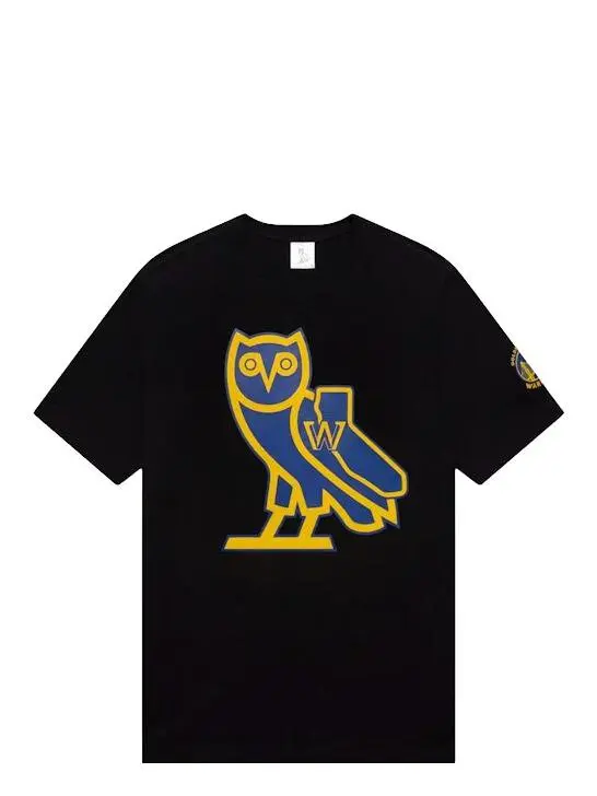 OVO X Nba Golden State Warriors Og Owl T-shirt - Black