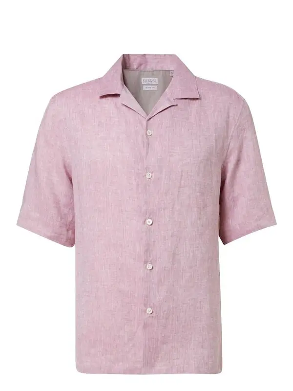 Brunello Cucinelli Linen Shirt - Brown
