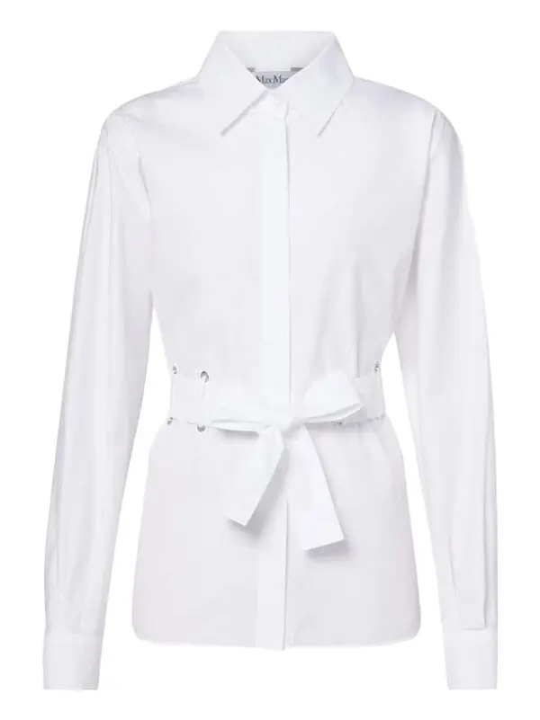 Max Mara Juglas Cotton Blouse - White