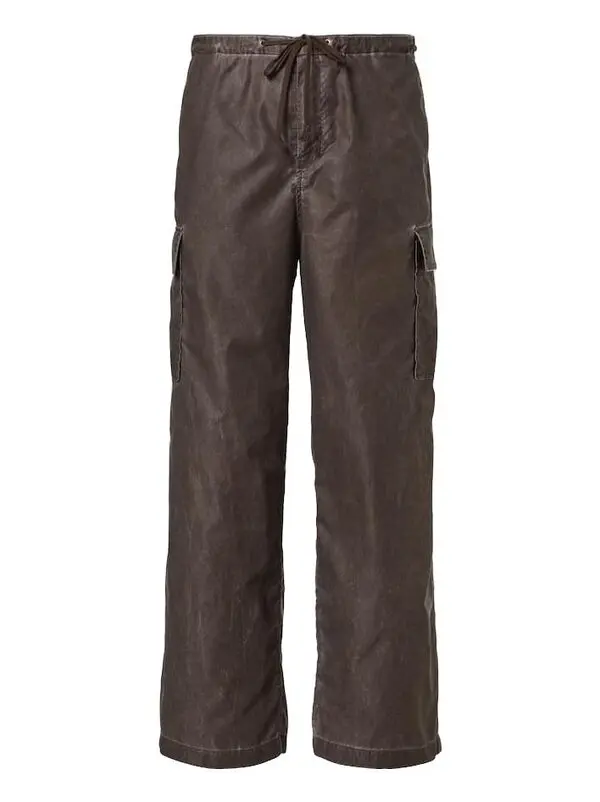 Our Legacy Way Wide-leg Cotton-blend Pants - Brown
