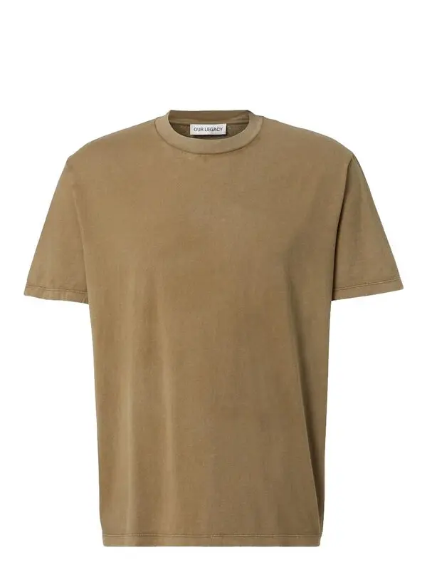 Our Legacy Box Cotton Jersey T-shirt - Green