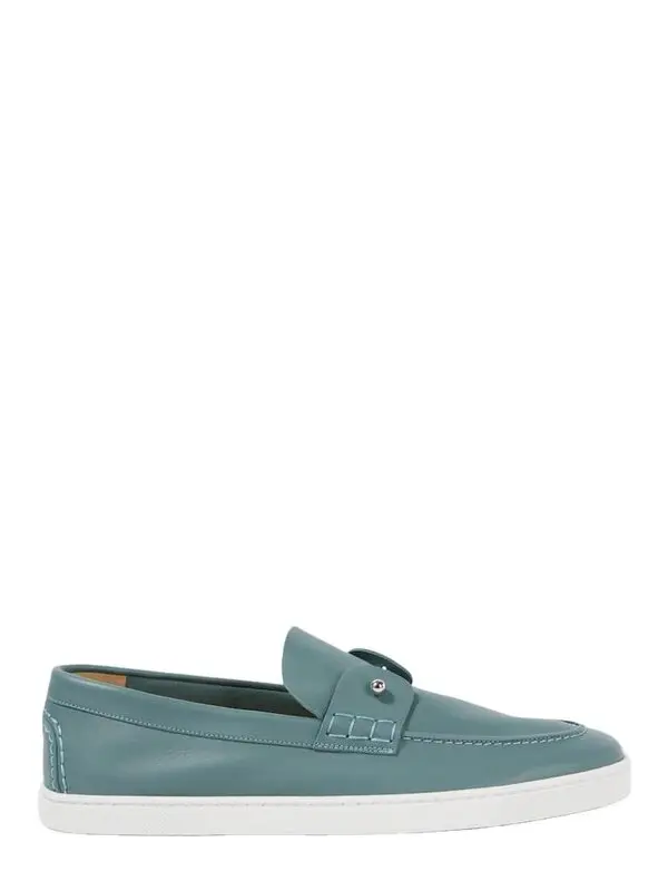 CHRISTIAN LOUBOUTIN Chambeliboat Leather Loafers - Blue