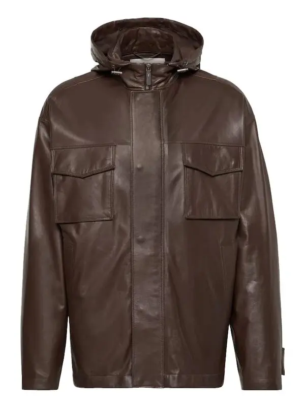 TOD'S Leather Jacket - Brown