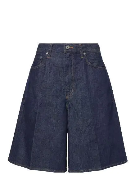 AGOLDE Nolan High-rise Bermuda Denim Shorts - Blue