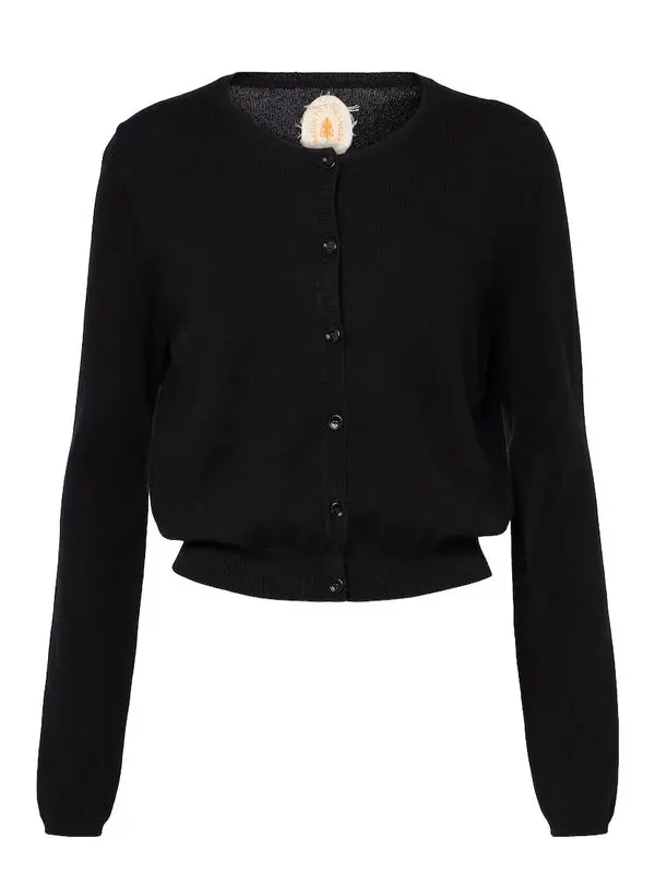 Jardin Des Orangers Cotton And Cashmere Cardigan - Black