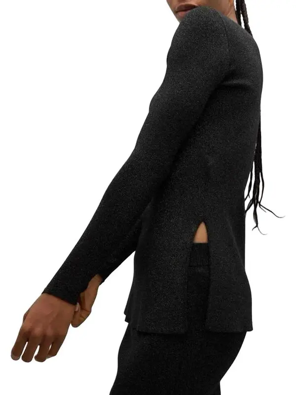 Emporio Armani Shimmer Knit Blouse - Black