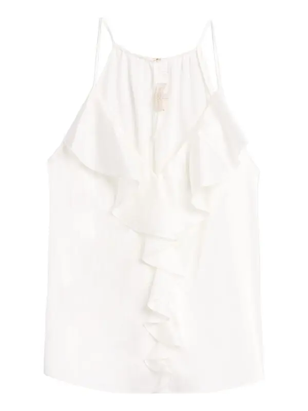 Ramy Brook Bronwyn Ruffle-trim Tank Top - Ivory