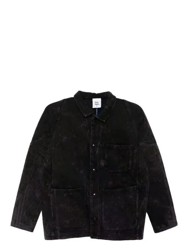 STAIN SHADE Tie-dye Shirt Jacket - Black