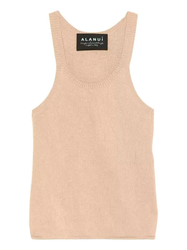 Alanui Ribbed Tank Top - Neutrals