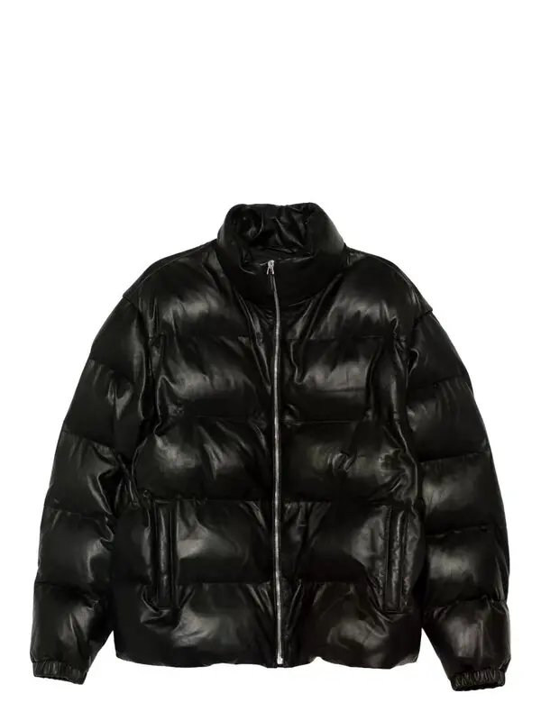 Bally Leather 2-in-1 Padded Jacket - Black