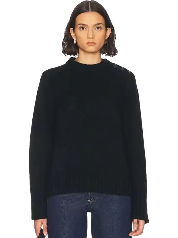 Jenni Kayne Grace Crewneck Sweater - Black
