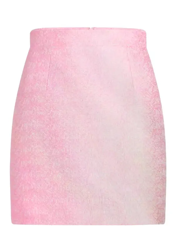 Patou Organic-cotton Tweed Mini Skirt - Pink