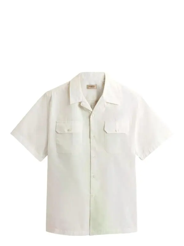Woolrich Garment-dyed Cotton Shirt - White