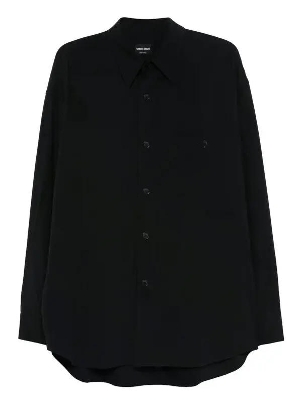 Giorgio Armani Virgin Wool Shirt - Blue
