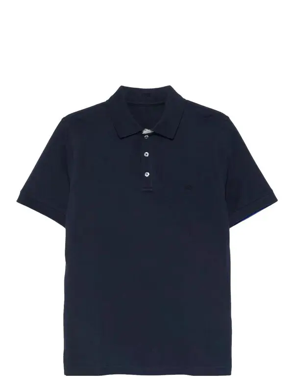 FAY Piqué Polo Shirt - Blue