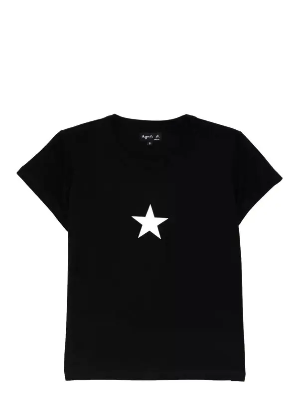 AGNÈS B. Star-print T-shirt - Black