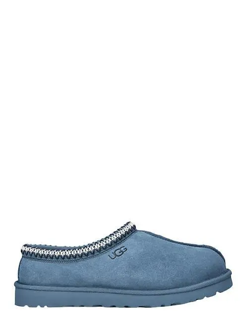 UGG Tasman Contrast-stitch Suede And Shearling Slippers - Blue