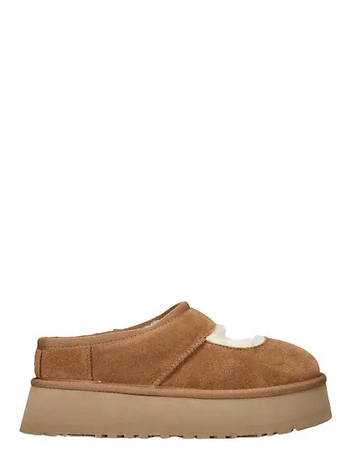 UGG Bea Suede Mary-jane Slippers - Tan