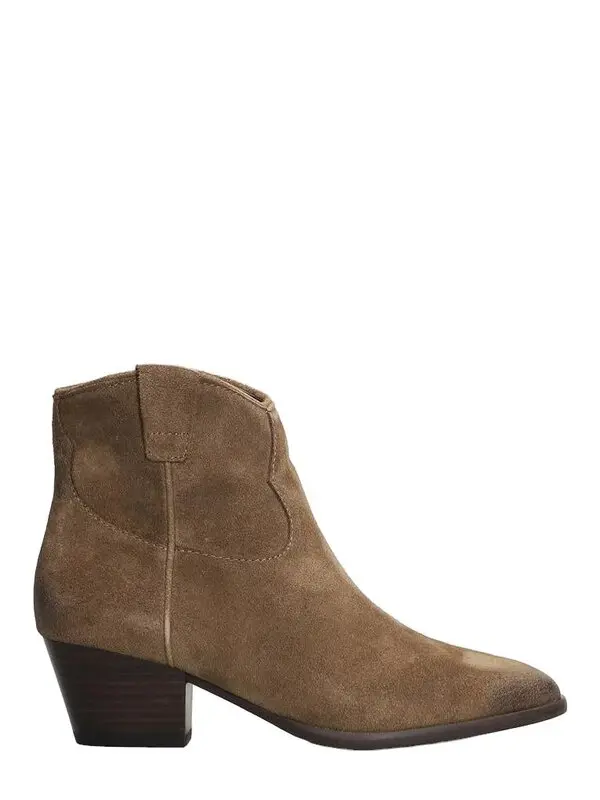 Ash Fame Texan Ankle Boots - Brown