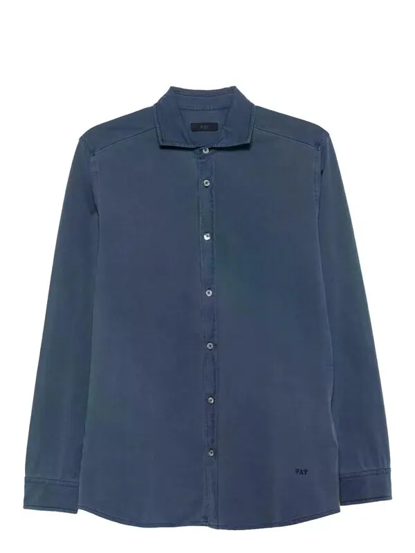 FAY Cotton Shirt - Blue