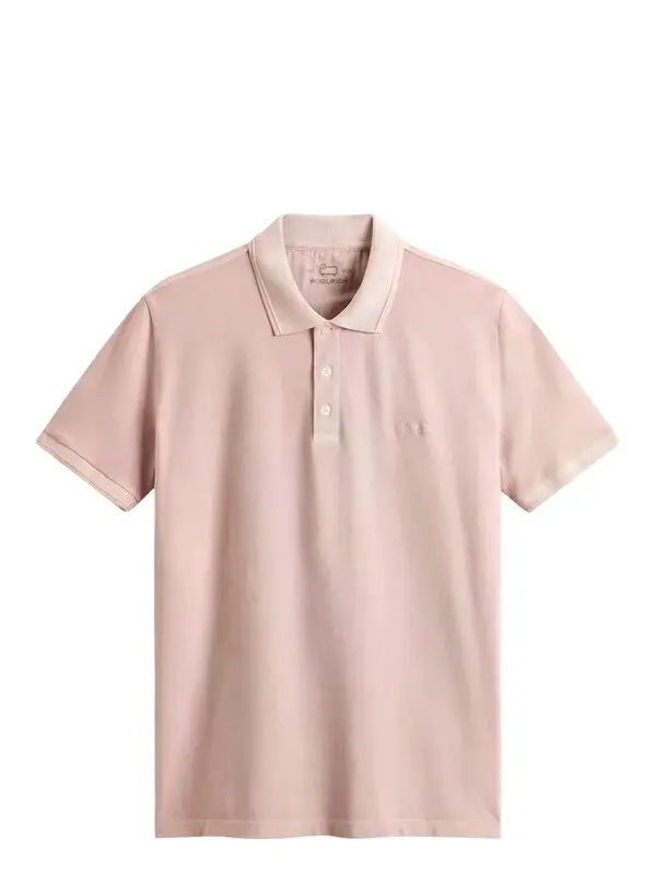 Woolrich Logo-embroidered Polo Shirt - Pink