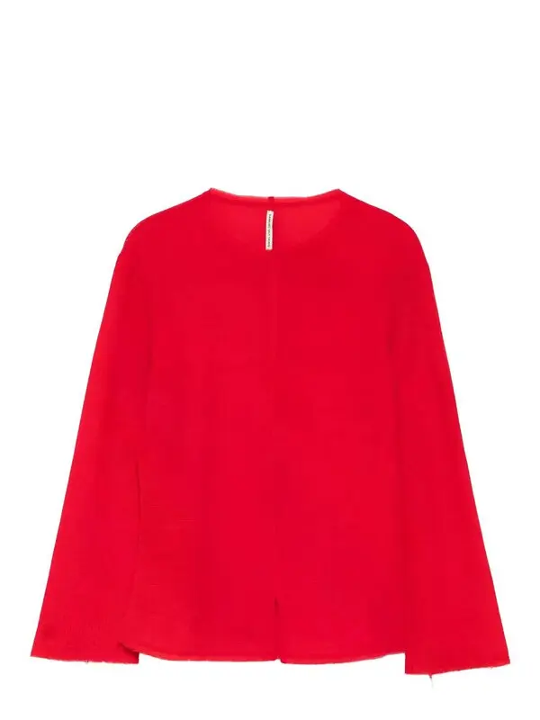 SAMUEL GUÌ YANG Textured Top - Red