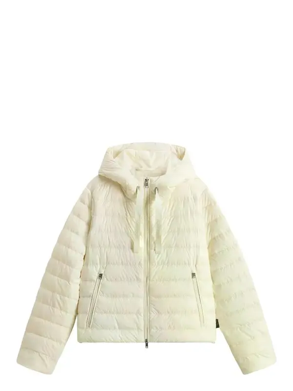 Woolrich Quilted Hooded Jacket - White