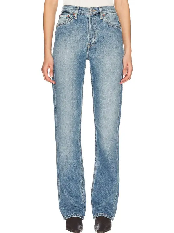 RE/DONE 90s High Rise Loose Jeans - Mid Fade