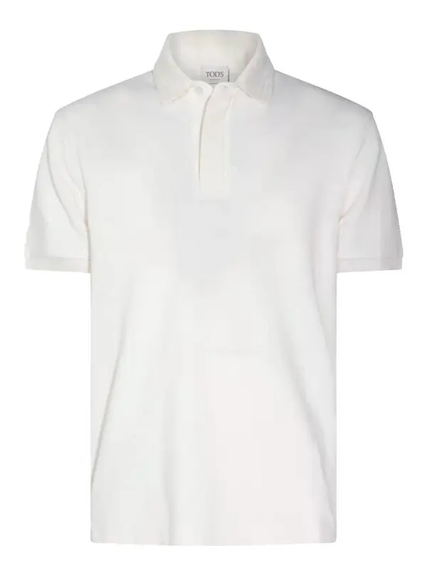 TOD'S Logo-embroidered Polo Shirt - White