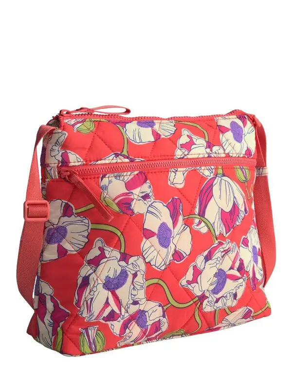VERA BRADLEY Zip Hipster Crossbody Bag - Red/white