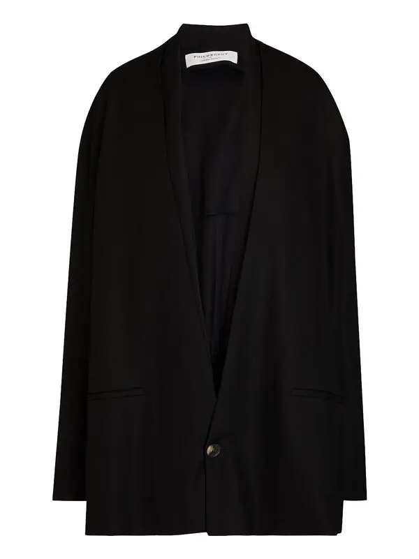 Philosophy Di Lorenzo Serafini Woven Blazer - Black
